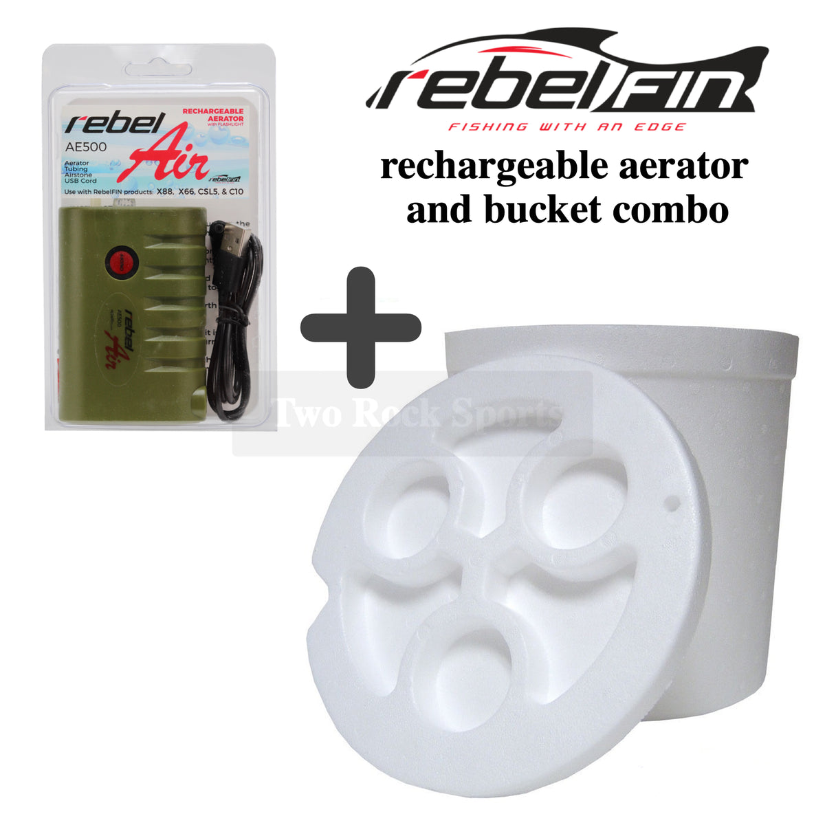 5 Gallon Foam Bait BUCKET LINER + USB Rechargeable Aerator – Two Rock ...